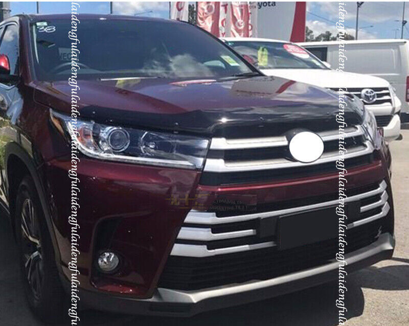 For Toyota Highlander 2014-19 Black Front Bug Shield Hood Deflector ...
