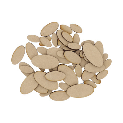 Oval Craft Shapes Embellishments Decorations Wooden Blanks Scrapbooking ...