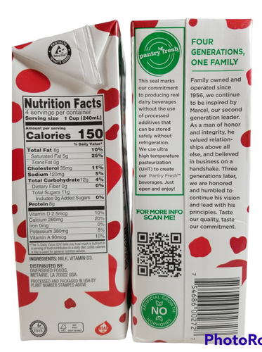 Marcell's Modern Pantry Whole Milk UHT Long Shelf Life Shelf Stable ...