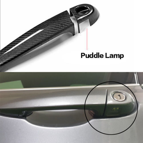 Carbon Fiber Black Door Handle Cover W/ Smart Key Hole For BMW M8 F80 ...