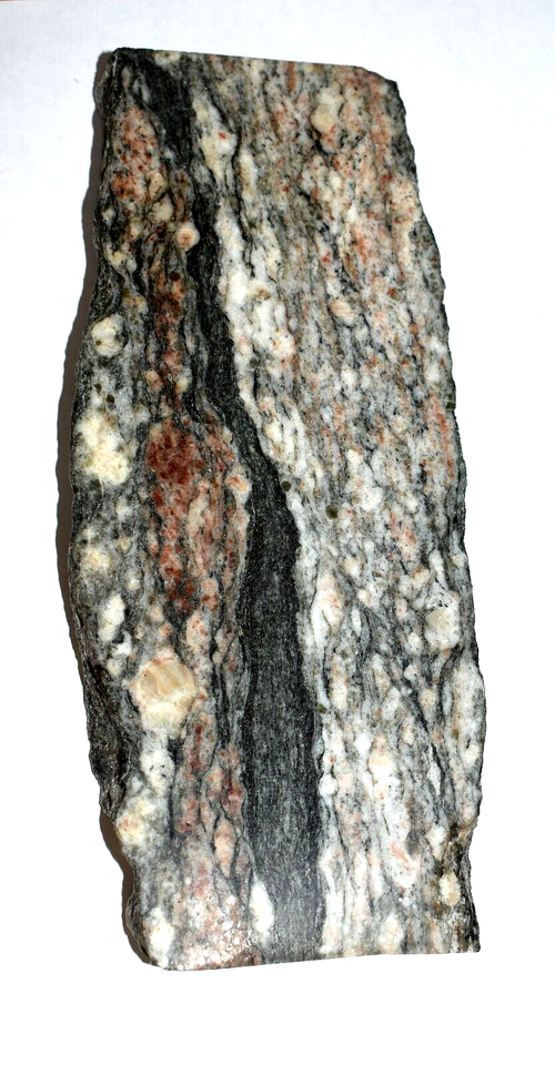 Mica-Schist Pink Feldspar Ore Polished Slab Blue Ridge North Carolina ...