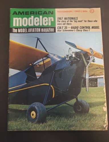 Vintage American Modeler Magazine November 1967 Airplane Models | eBay