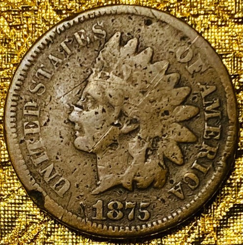 1875 U.S. INDIAN HEAD CENT COPPER PENNY 1c COIN (VG-Very Good) | eBay