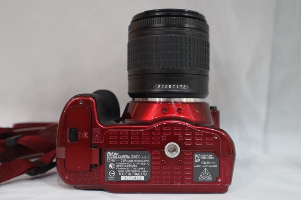 Nikon D3400 24.2MP DSLR Digital Camera RED w/ 18-55mm (SC: 13,947 ...
