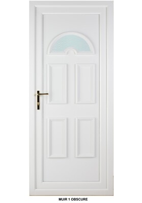 uPVC Door Panels HALF MOON / MUIR (Size: 790 x 1940mm) Thickness: 24 ...