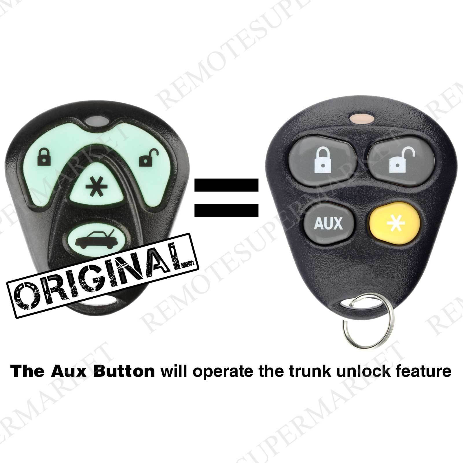 Remote For Avital Aftermarket Keyless Entry Car Key Fob Control ...