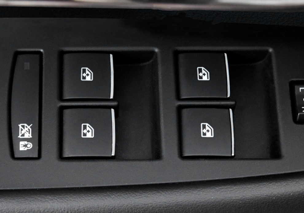 7PCS ABS Window Lift Switch Button Sequin Trim Fit For Cadillac XTS ...