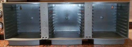 Fellowes VINTAGE CD Storage Cabinet Rack Gray Holds 30 Single-CD Jewel ...