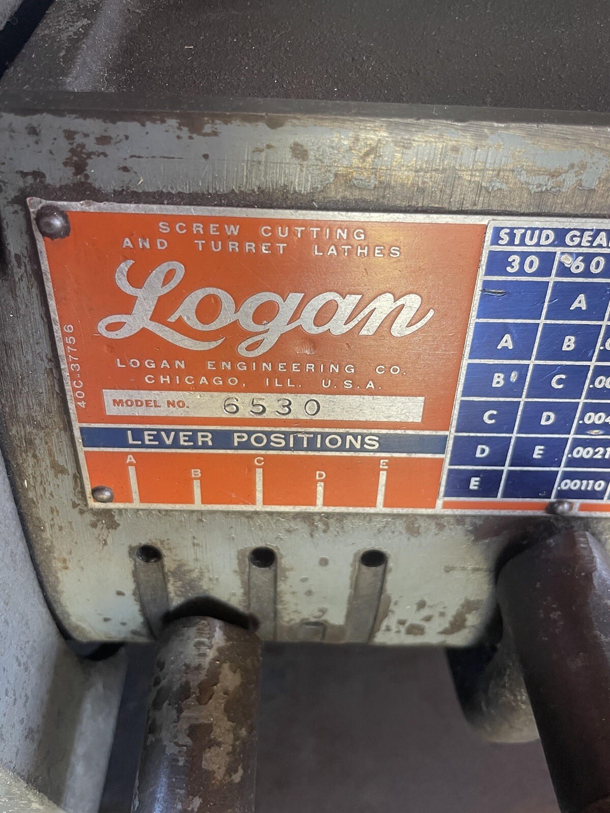 LOGAN LATHE MODEL 6530 | eBay