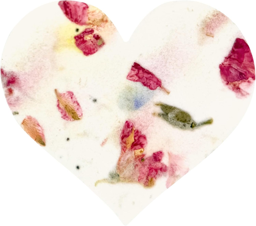 50 Pcs Large Seed Paper – Pink Plantable Seed Paper Embedded with ...