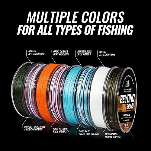 Beyond Braid Braided Fishing Line - Abrasion Resistant - No Stretch ...