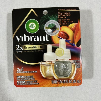 Air Wick Vibrant Plug in Scented Oil Refills Nectarine & Paradise ...
