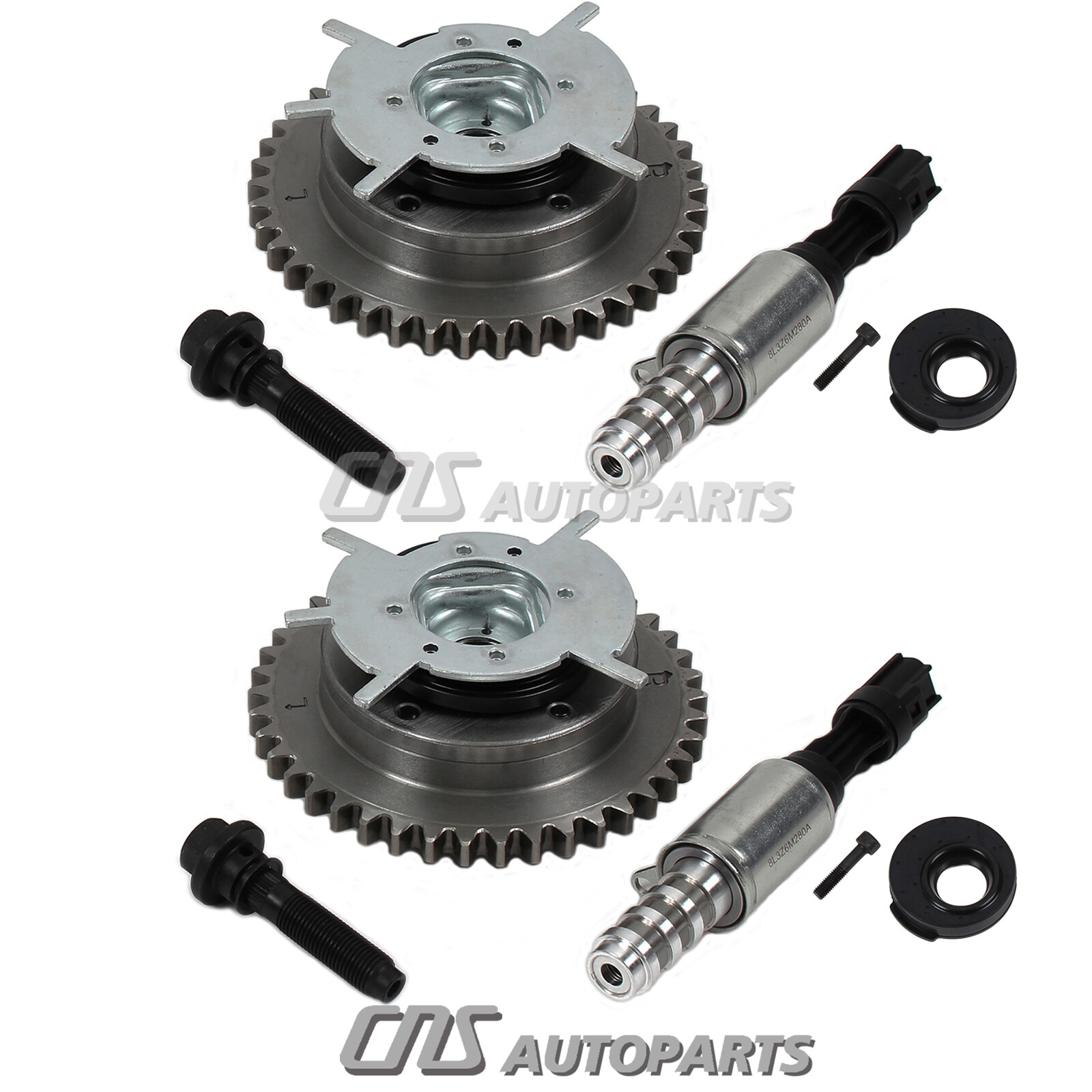 OE TYPE VVT Cam Phasers w/ VCT Solenoid Valves for 04-11 Ford 4.6L 5.4L ...