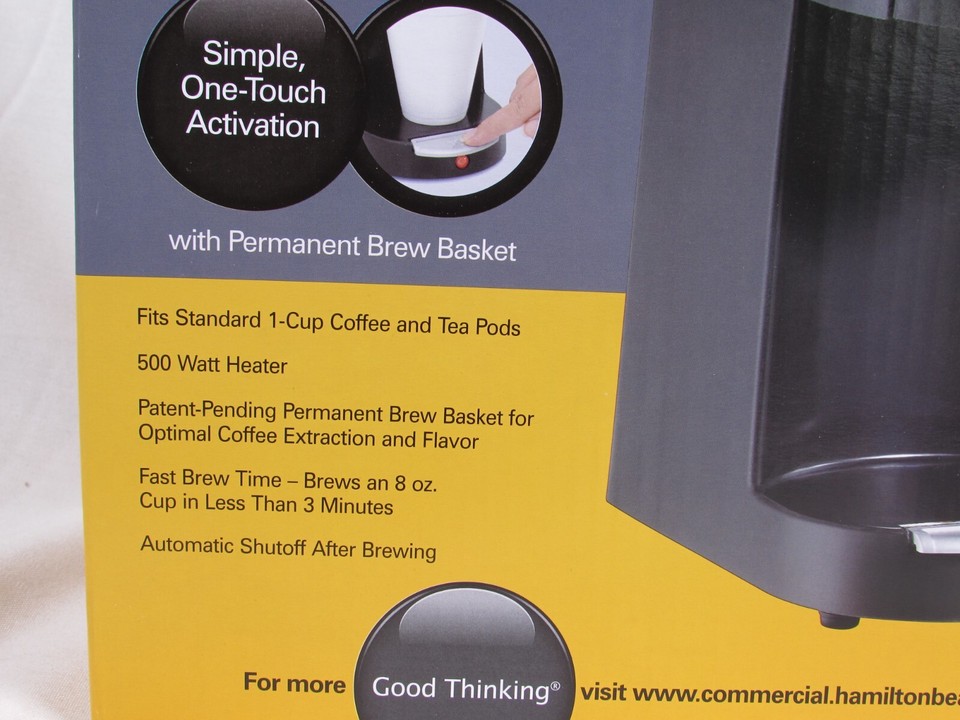 CASE OF 6 New Hamilton Beach Single Cup Coffee Maker HOTEL MOTEL ...