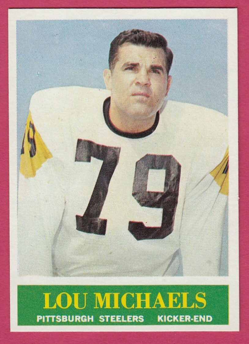 1964 Philadelphia Gum #147 Lou Michaels - Pittsburgh Steelers - Box 708 ...