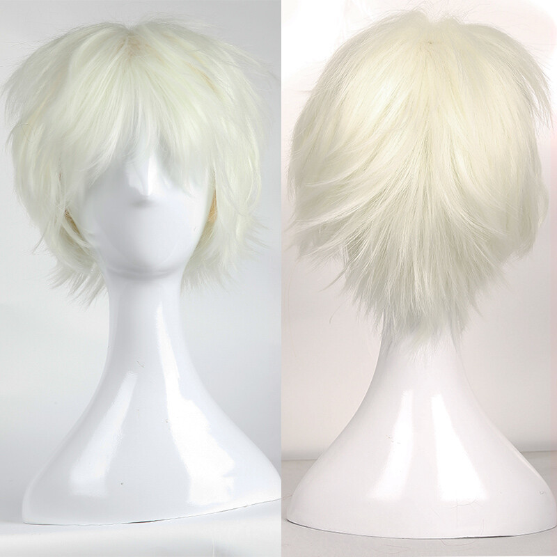 US Men Male Short Full Wigs Boys Anime Cosplay Costume Party Synthetic ...