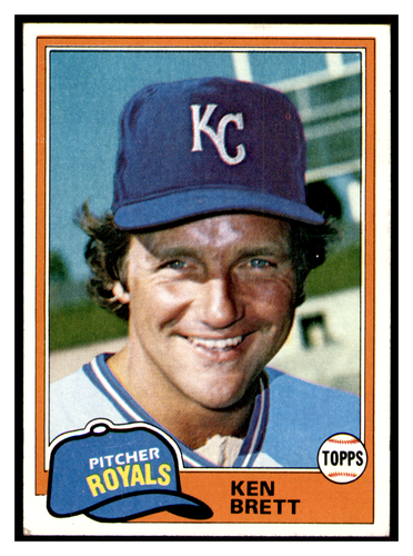1981 Topps Ken Brett #47 Kansas City Royals | eBay