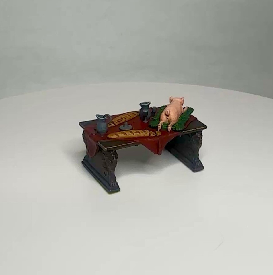 Dinner Table, Terrain piece, Hand Painted, DND, TTRPG, Miniature, 25mm ...