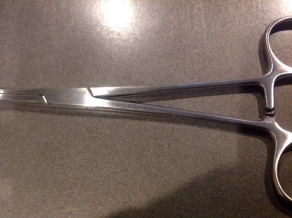 Pilling Curved Collier Hemostatic Forceps 6-1/4" Ref 182095 | eBay