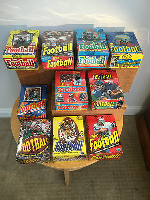 Topps Football Wax Box Run 1977 1978 1979 1980 1981 1982 1983 1984 1985 ...
