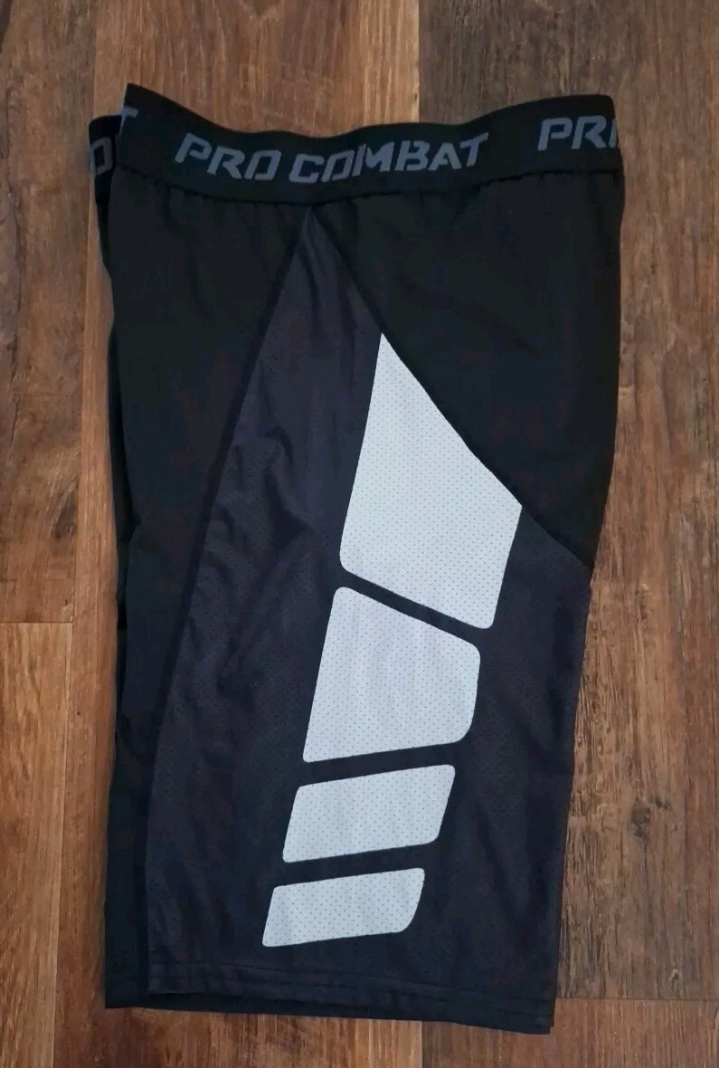 EPRO MEN'S PRO COMBAT COMPRESSION SHORTS LARGE BLACK/WHITE | eBay