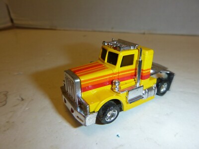 HO scale yellow semi truck cab 18 wheeler slot car Tyco | eBay