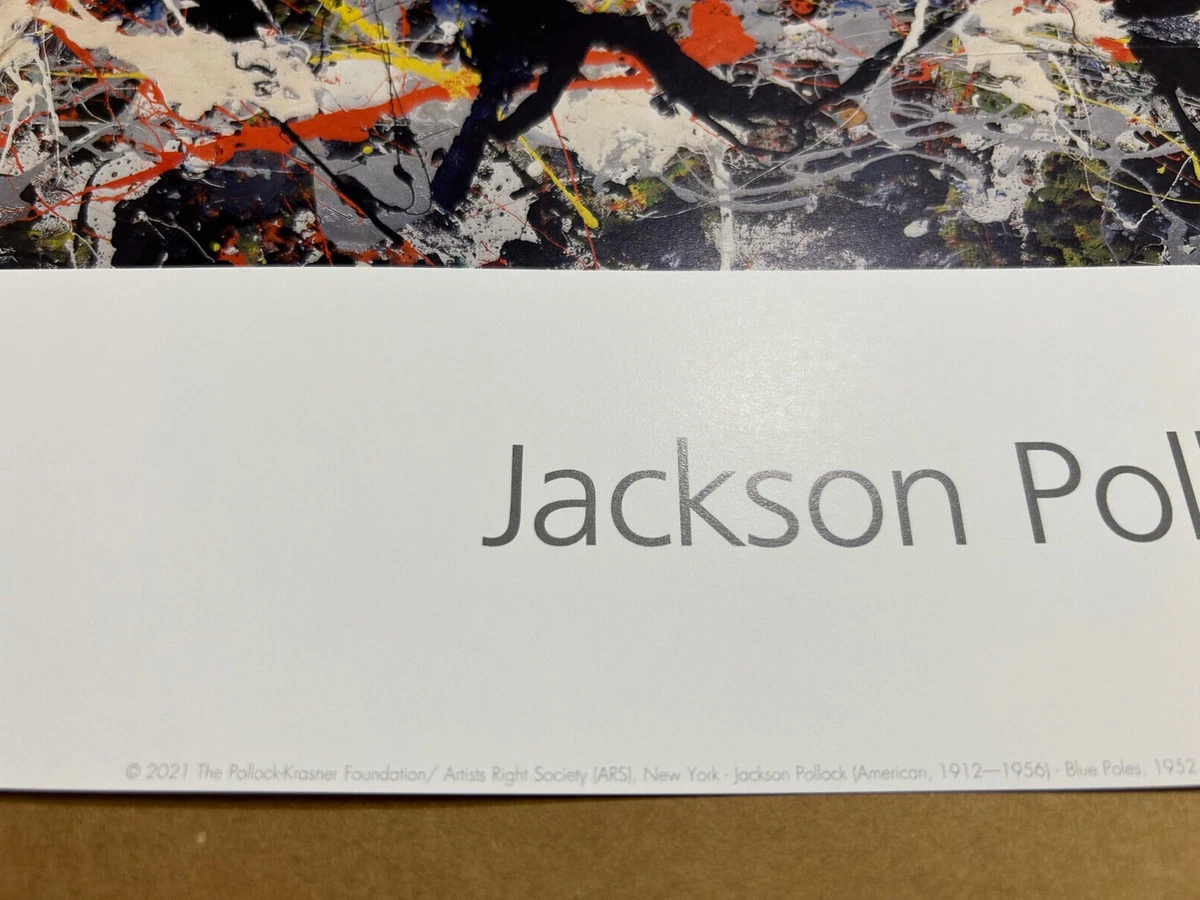 Jackson Pollock Famous Paintings Blue Poles