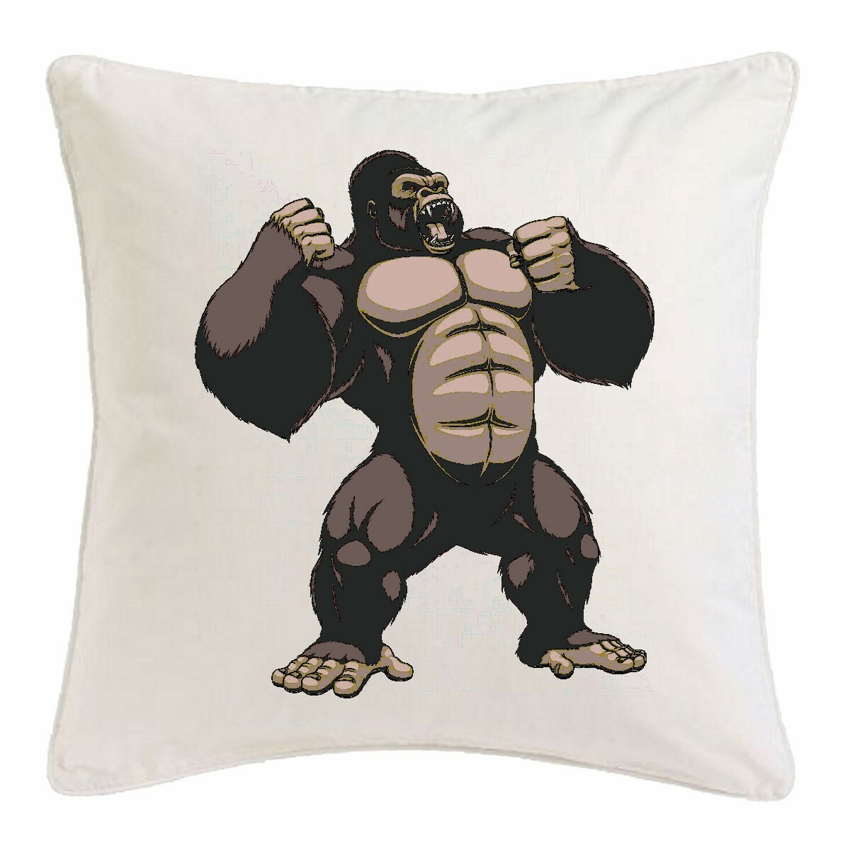 KISSENBEZUG 40X40cm GORILLA MENSCHENAFFE SILBERRÜCKEN GORILLA BABY ...