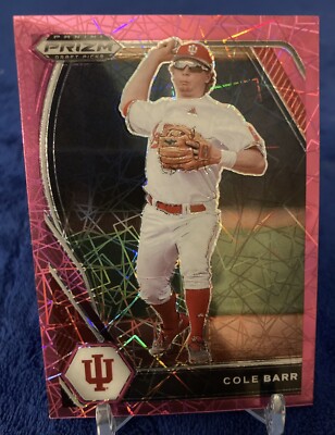 2021 Panini Prizm Draft Picks Cole Barr Pink Velocity Prizm #PDP218 | eBay