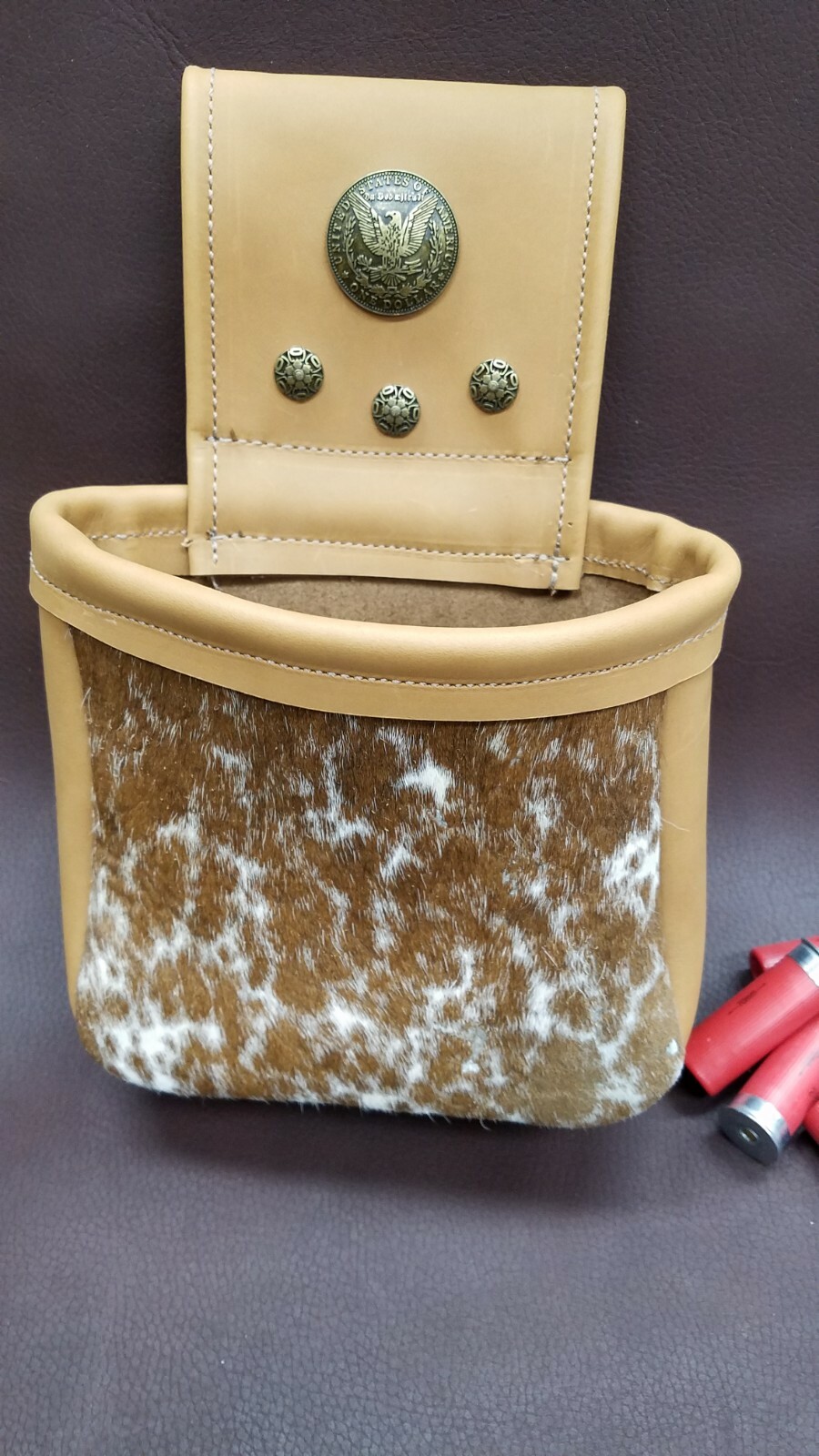 Leather Shotgun Shell Pouch