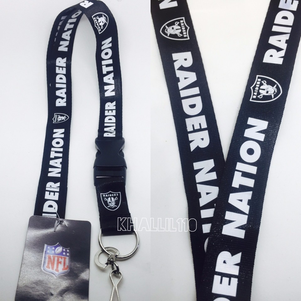 NFL Las Vegas Raiders keychain Lanyard - Pick Your Color! | eBay