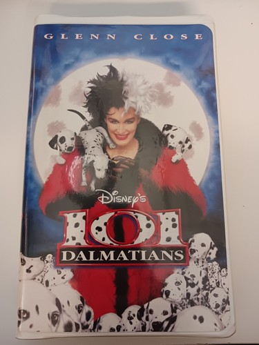 Walt Disney's 101 Dalmatians, 1996 (VHS, 1997, Clam Shell) Glenn Close ...