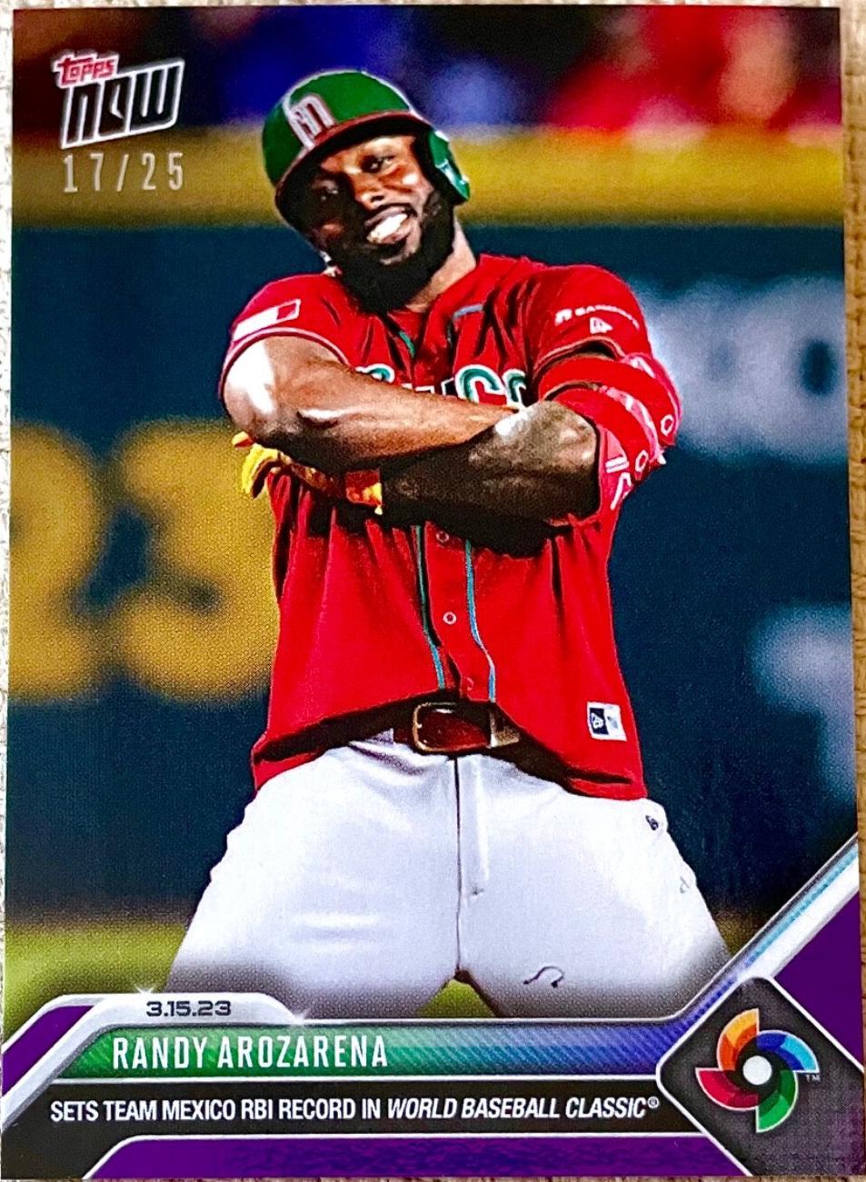 2023 Topps Now World Baseball Classic - Randy Arozarena #WBC-49 Purple ...