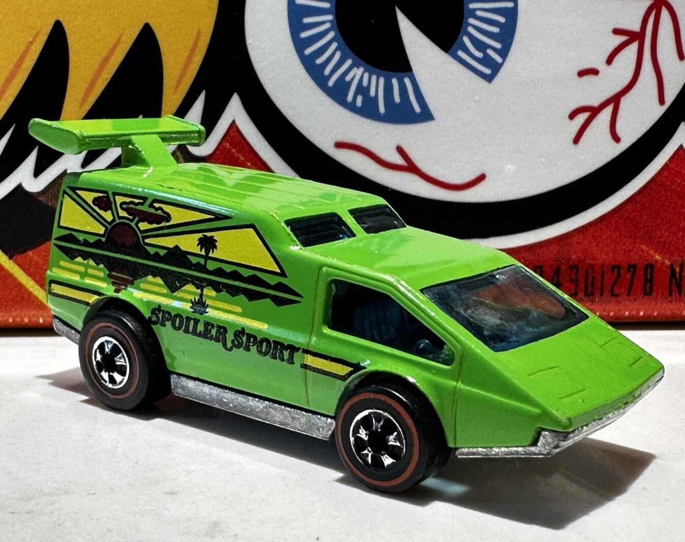 1977 Hot Wheels Redline Spoiler Sport Lime Light Green Enamel Minty ...