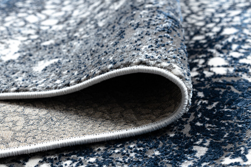 Modern Designer cheap Rug DE LUXE structural abstract CREAM / NAVY High ...