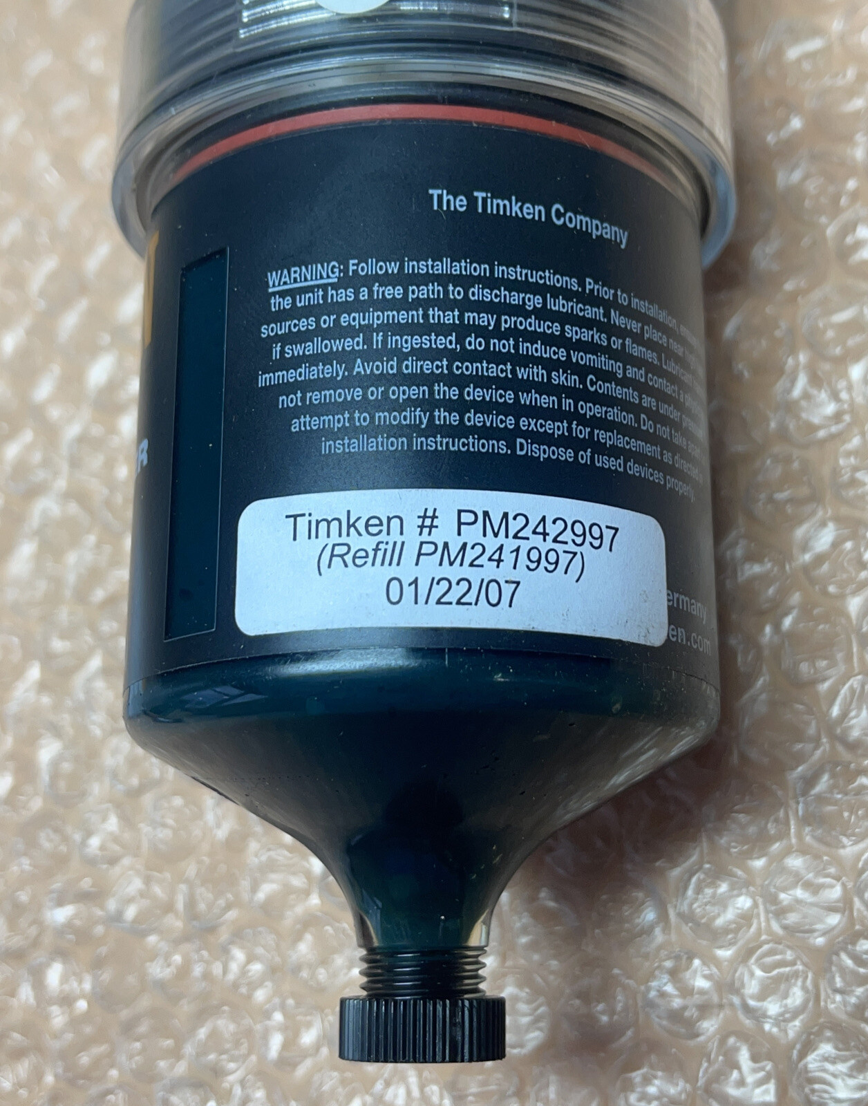 NEW OPEN BOX- Timken G-Power/M-Power Single Point Motorized Lubricator ...