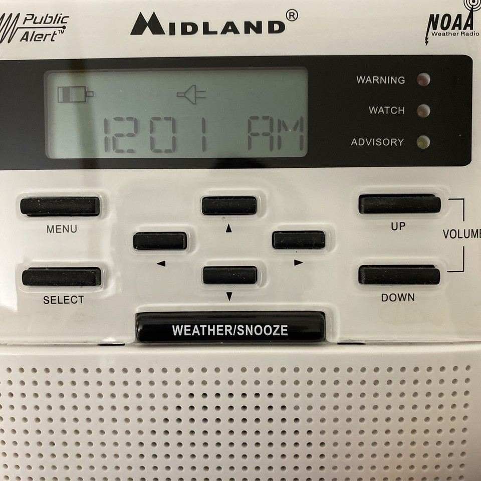 Midland WR-100 All Hazards Alert Weather Radio NOAA Storm Warning ...