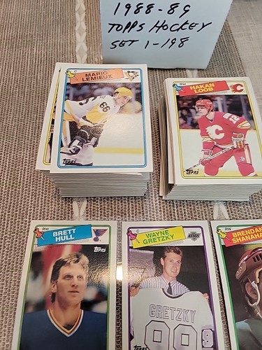 1988-89 Topps Hockey Complete Set 1-198 Hull Shanahan RC Gretzky NMNT+ ...