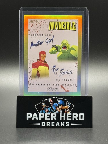 2025 Keepsake Invincible MONSTER GIRL REX SPLODE Gold /15 Laser ...