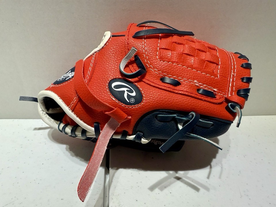 Rawlings 9” Boys / Youth (Right Handed) Baseball Glove Red & Blue Model ...