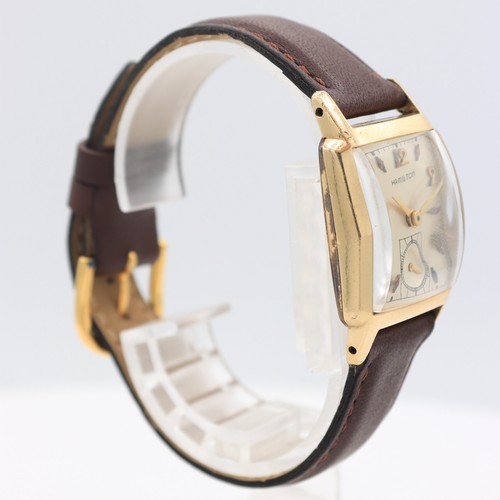 Vintage Hamilton Brent B Men's Mechanical Wristwatch 753 USA 14k Gold ...