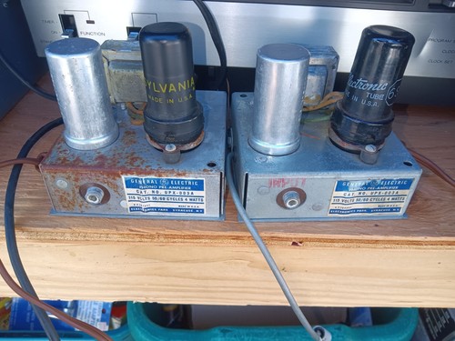 General Electric GE UPX-003A Tube Phono Preamp Mic Mono Vintage ...