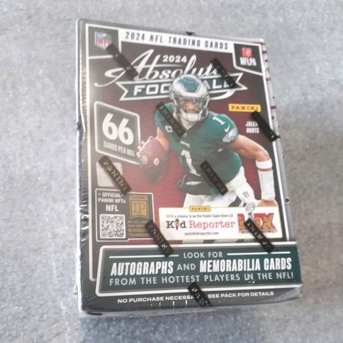 FACTORY SEALED 2024 Panini Absolute Football NFL Blaster Box- Autograph ...