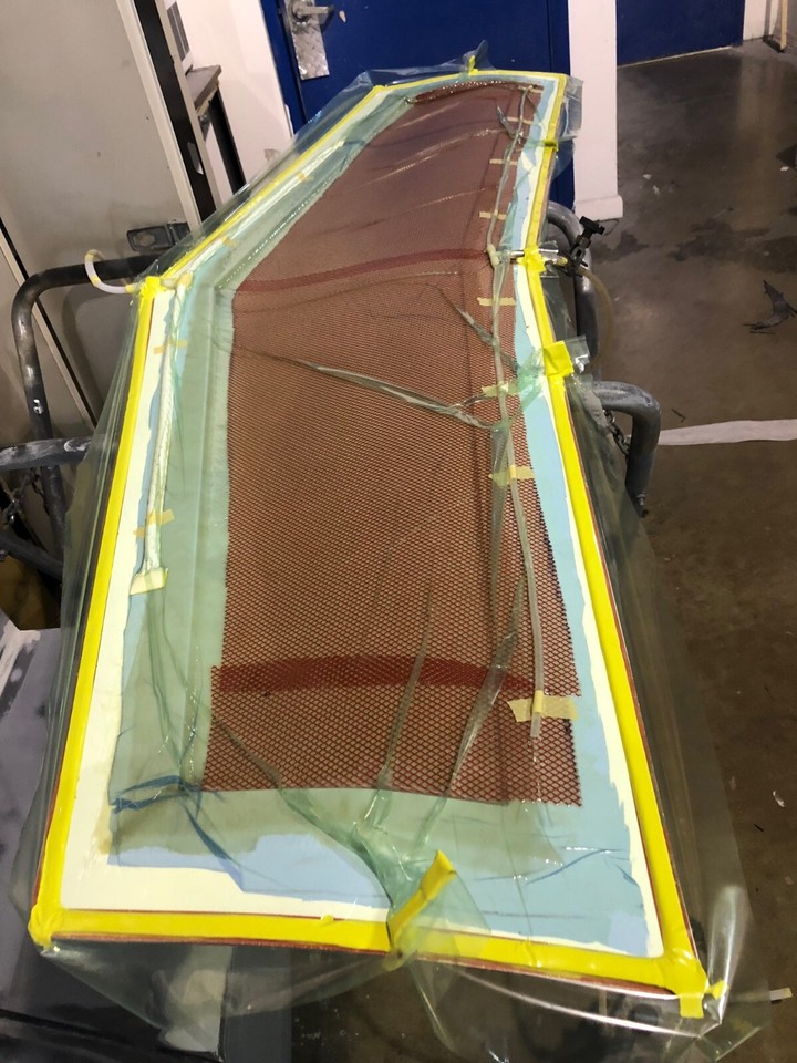 Lamborghini Countach MED rear Wing REPLACEMENT FRP Composite No Rust ...