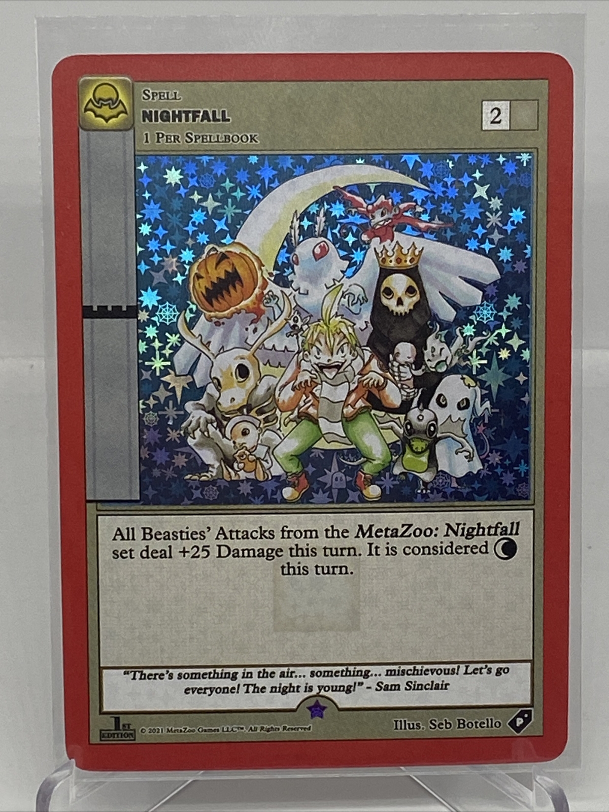 MetaZoo 1st Edition Nightfall Spellbook FULL Holo Nightfall Promo Card | eBay