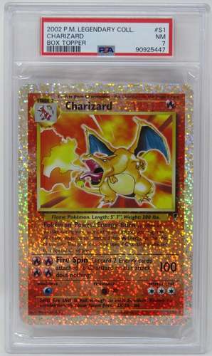 Pokemon Legendary Collection Reverse Holo #S1 Charizard Box Topper NM ...