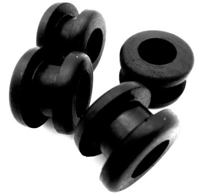 1/2" Hole Fit - Rubber Grommet Wiring Bushing For 1/4" Thick Panel, Has ...