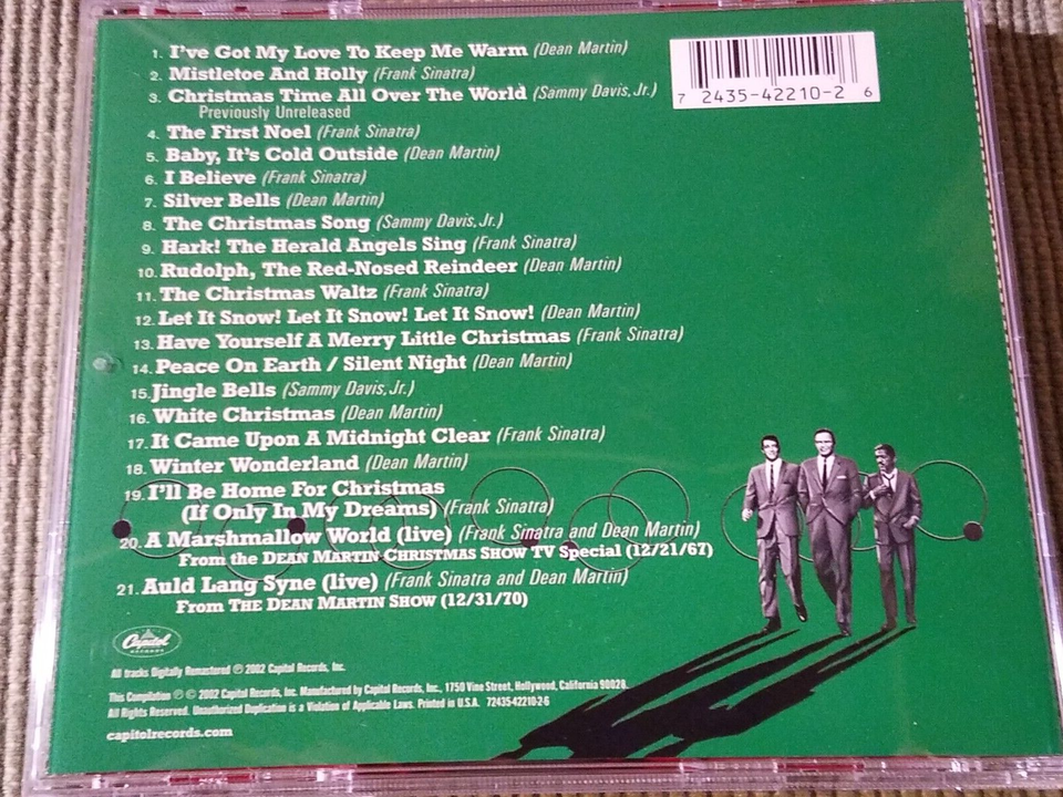 CHRISTMAS WITH THE RAT PACK 21 TRACK HOLIDAY CD FREE SHIPPING ...