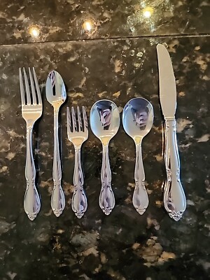 Oneida Stainless CHATELAINE 6 Piece Infant Baby Youth Flatware Unused ...