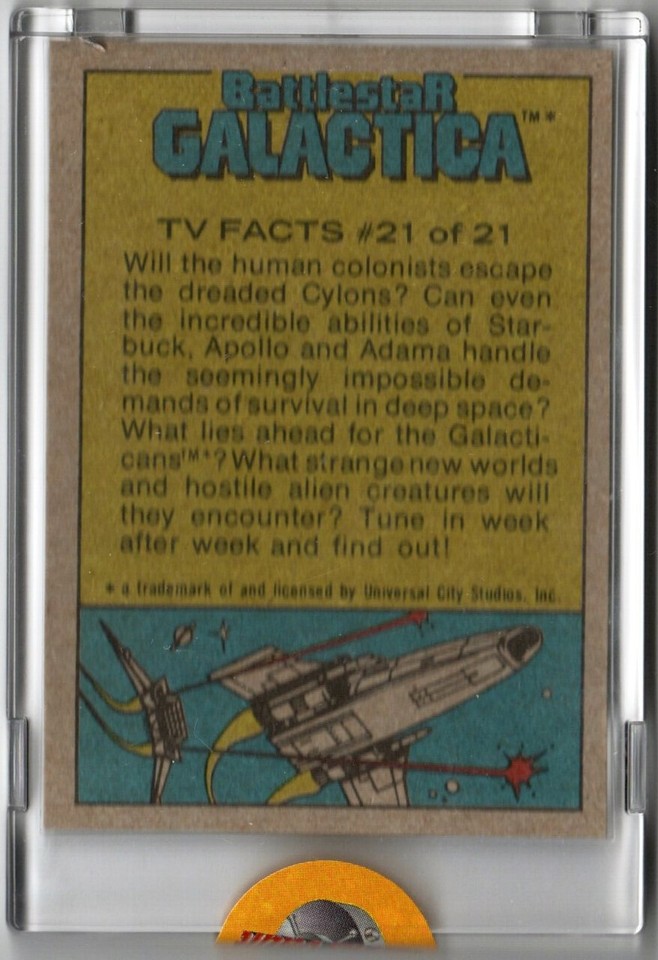 Battlestar Galactica Topps 1978 Topps Vault Proof Card #123 Landrams ...